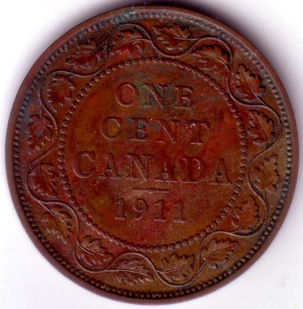 CAN CAD 1911 1 Cent Coin Collecting Wiki