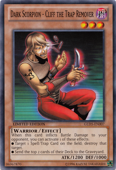 Dark Scorpion Cliff The Trap Remover Yu Gi Oh Its Time To Duel