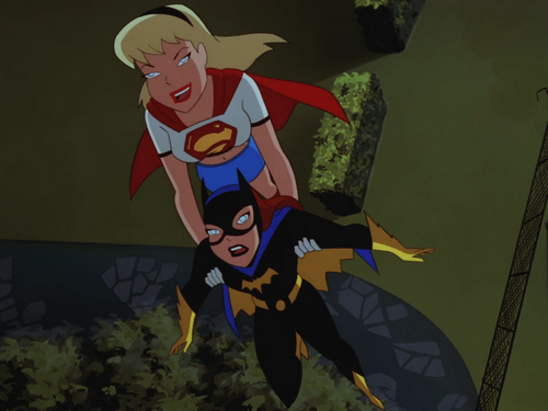 Image Batgirl And Supergirl Png Dcau Wiki Your Fan Made Guide To