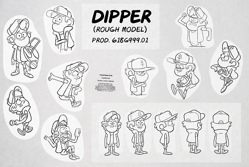 Image Dipper Character Sheet Official Art Disney Wiki Wikia
