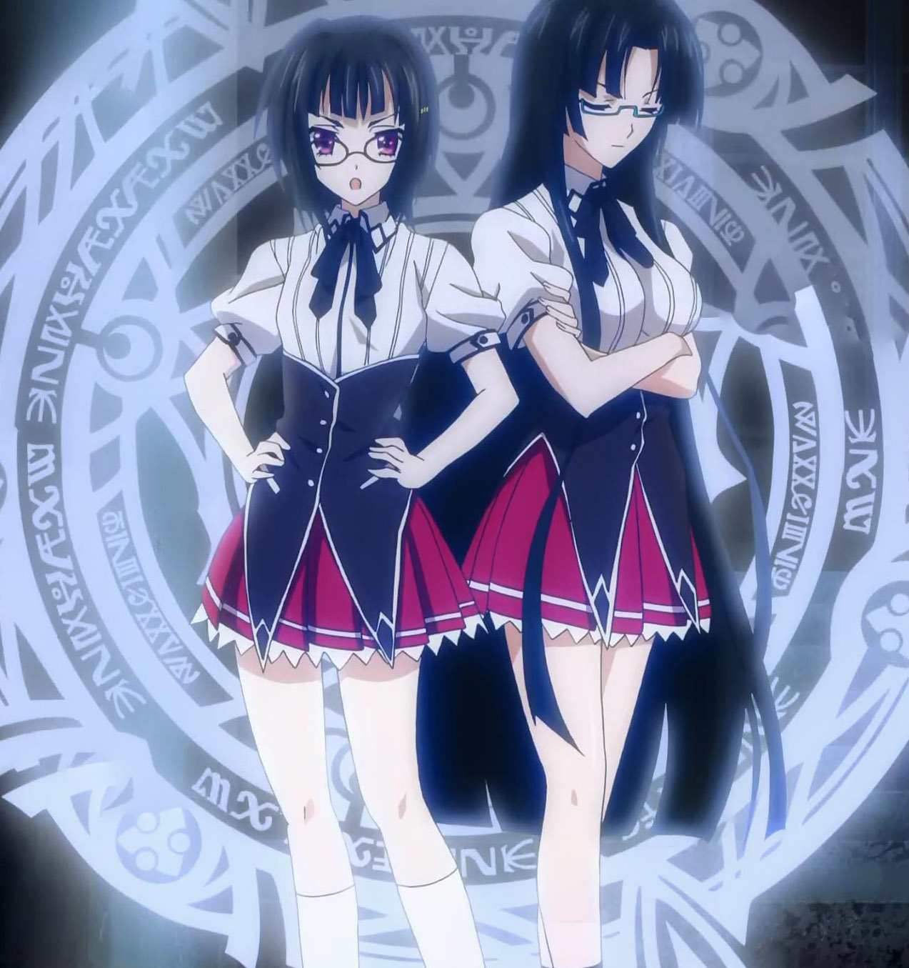 Image Dxd New Sona And Tsubaki Arriving Through Means Of Magic Circle High School Dxd Wiki