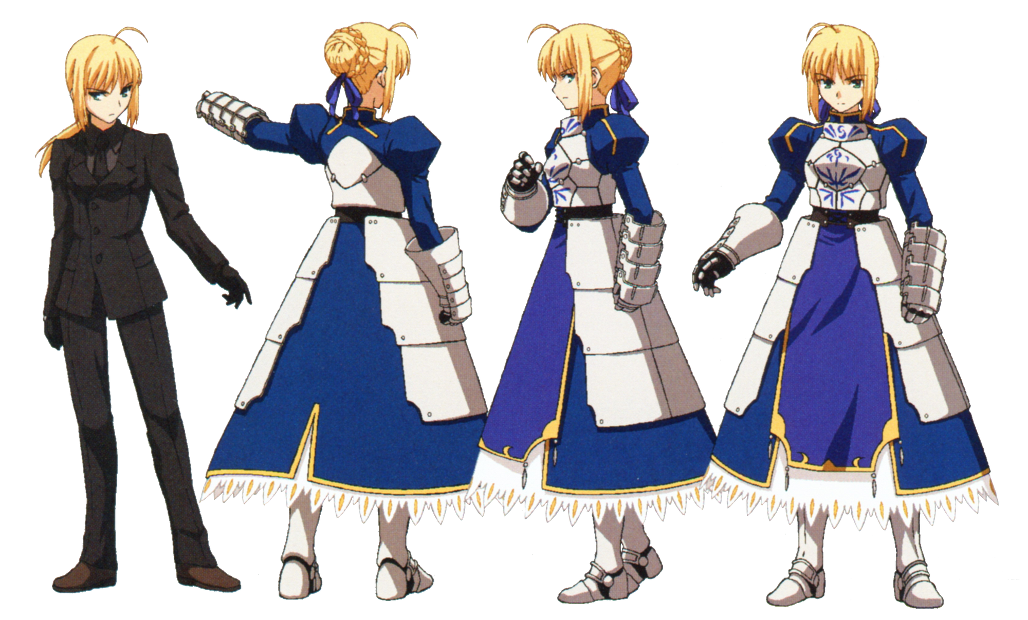 Image Saber Ufotable Fate Zero Character Sheet1png Type Moon Wiki Wikia