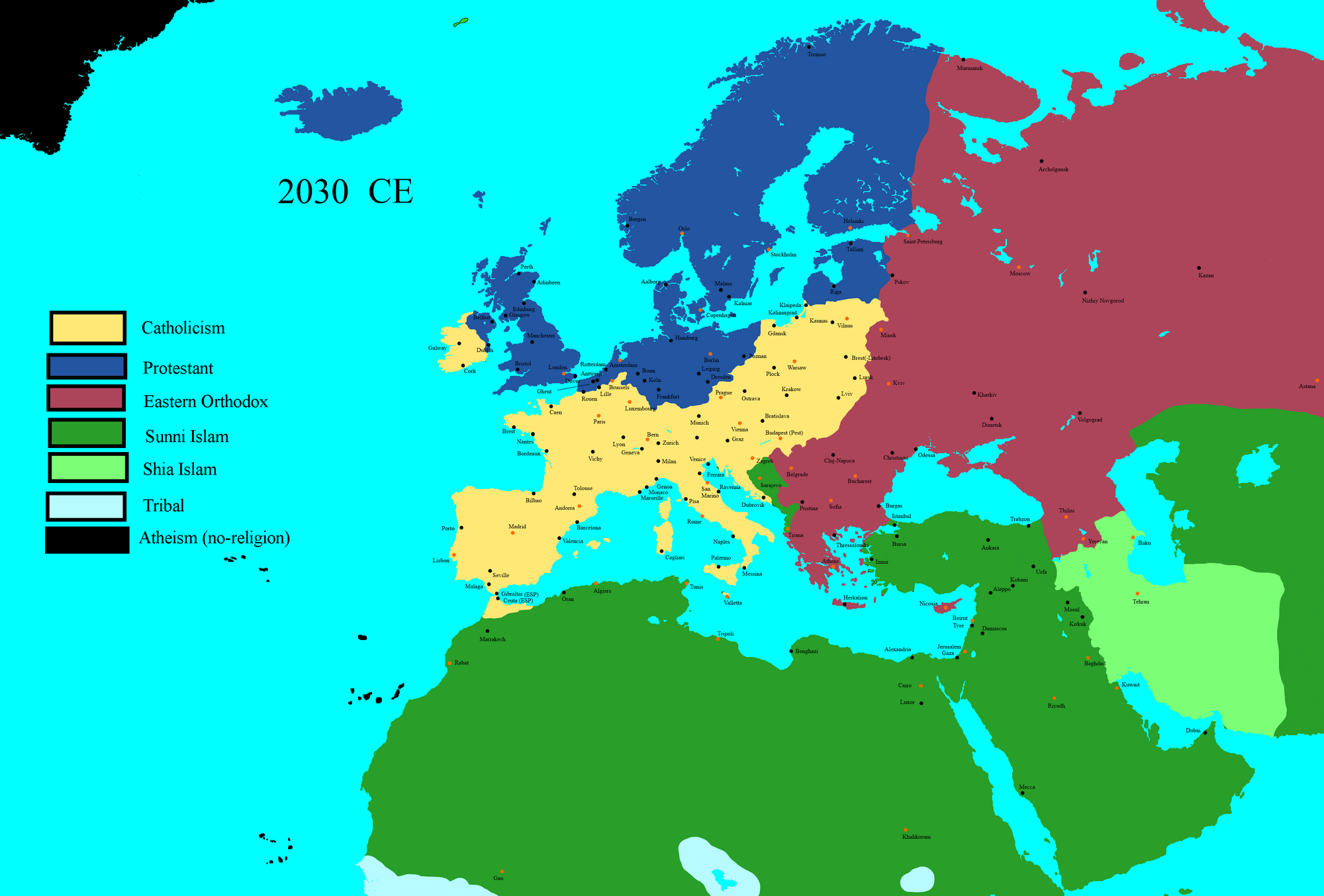 Image - Religion map of afoe 2.png - TheFutureOfEuropes Wiki Image - Religion map of afoe 2.png - TheFutureOfEuropes Wiki