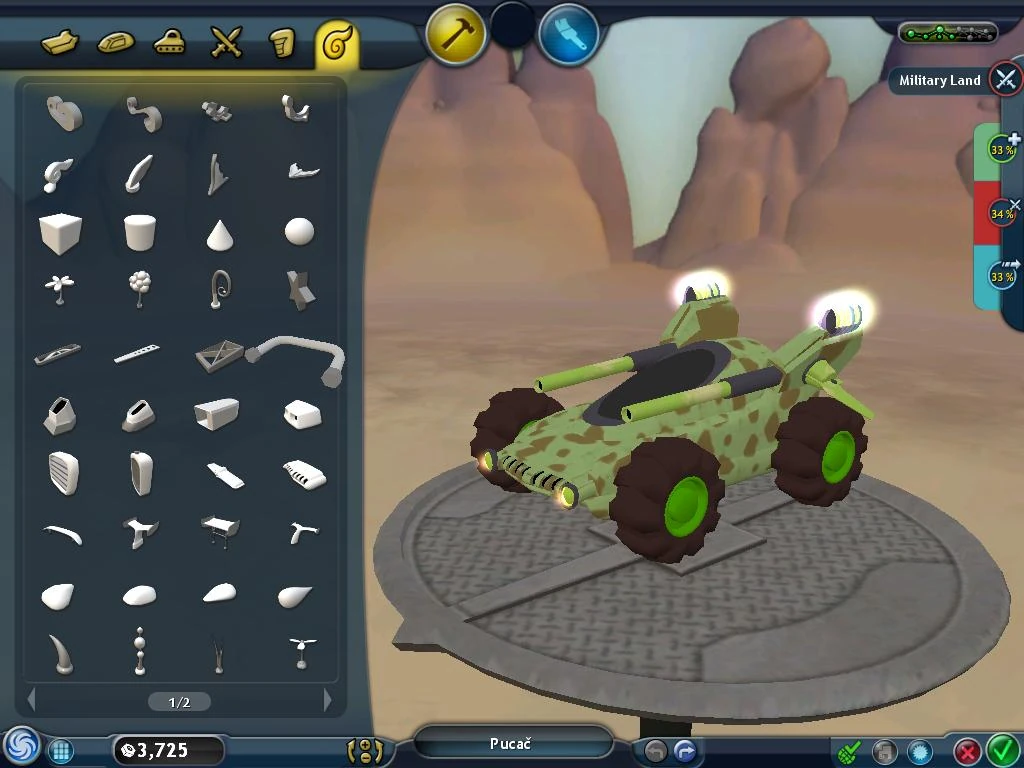 Vehicle Editor - SporeWiki, the Spore wiki anyone can edit - stages ...