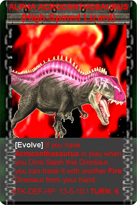 Dinosaur King Alpha Dinosaurs Cards