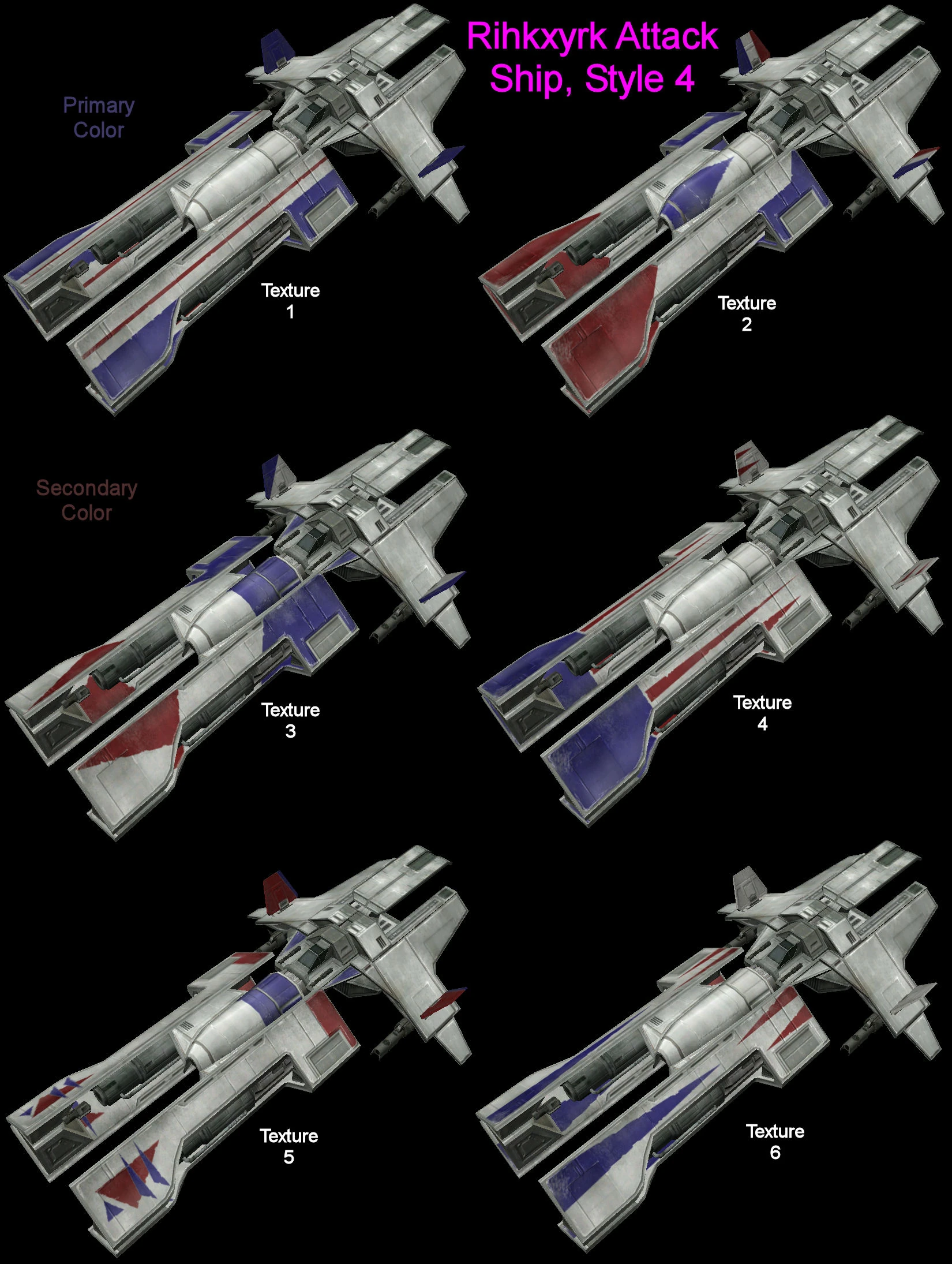 Rihkxyrk Attack Ship Chassis Blueprints Style 4 - SWG Wiki, the Star ...