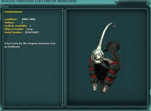 [PC/Offers] Singing Mountain Clan Back Pack - SWG Awakening