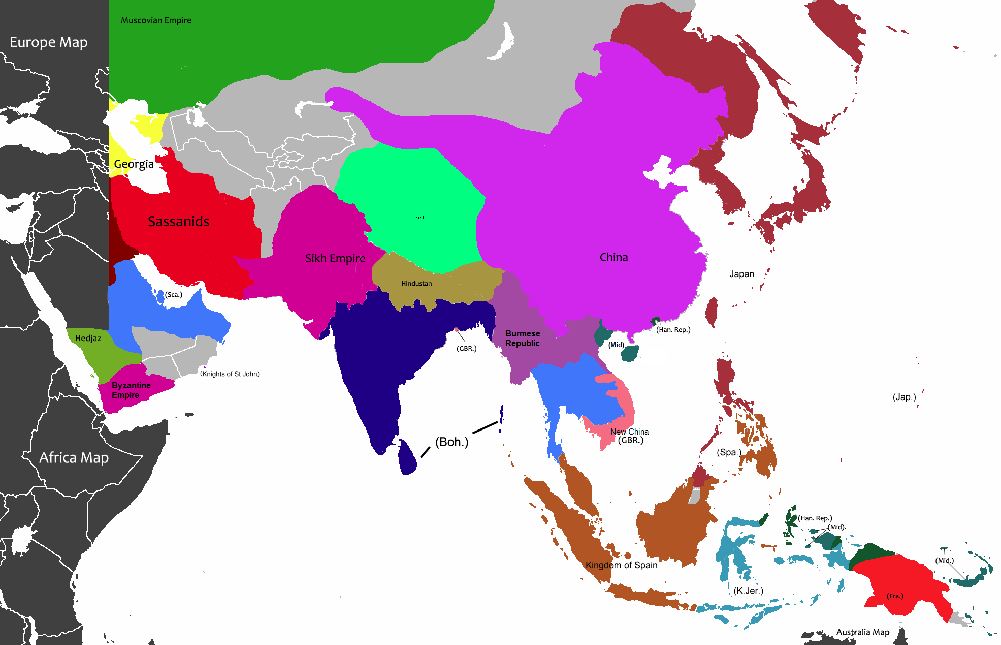 Central Asia Map Game