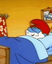 Image - Sleeping-Papa-Smurf--57284.gif - Smurfs Wiki - Wikia