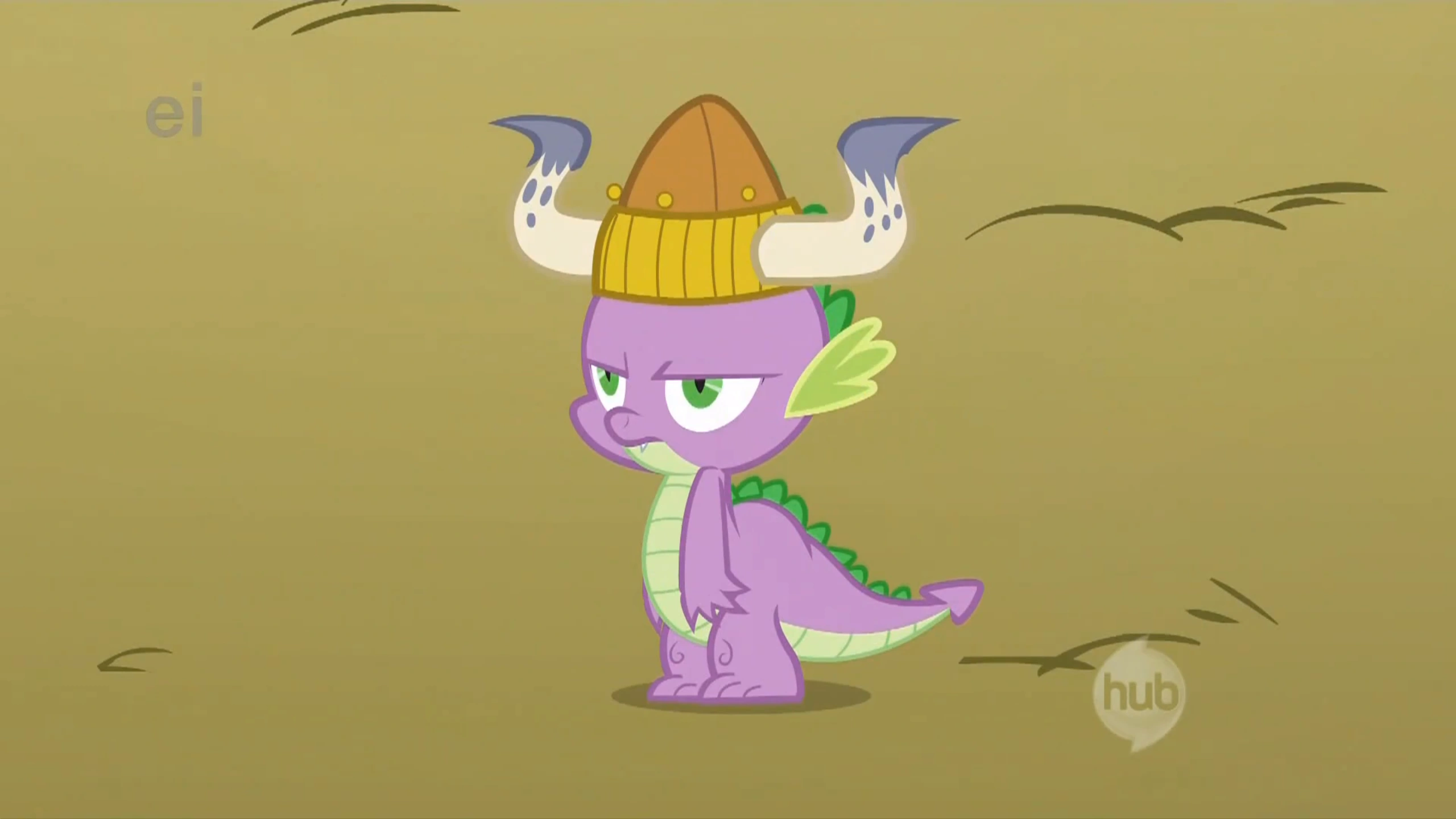 Image - Spike wearing a Viking helmet S1E13.png - My Little Pony ...