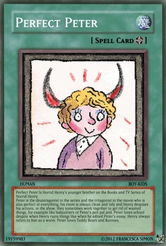 Image - Perfect peter card.jpg - Horrid Henry Wiki