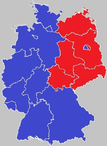Split Germany States Map