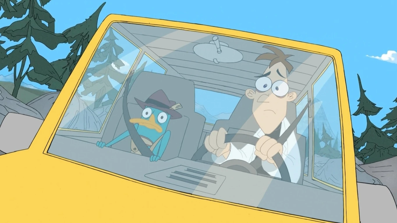 Image - Doof & Perry in Car.jpg - DisneyWiki