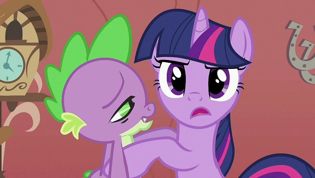 Image - Twilight holding Spike S2E02.png - My Little Pony Friendship is ...