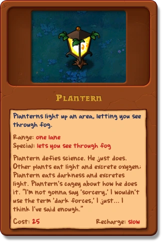Plantern - Plants vs. Zombies Wiki, the free Plants vs. Zombies ...