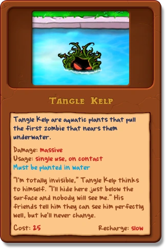 Tangle Kelp - Plants vs. Zombies Wiki, the free Plants vs. Zombies ...