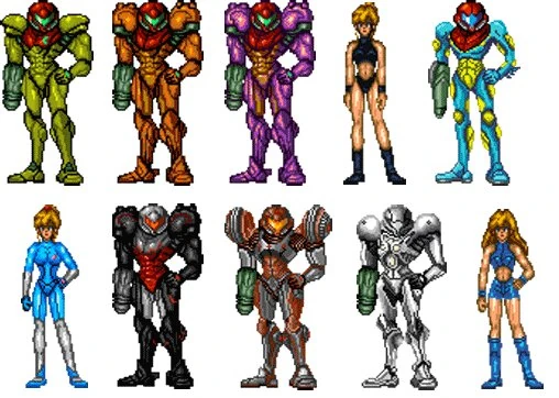 Imagen - Samus 2D collage.jpg - Metroidover, tu enciclopedia de Metroid ...