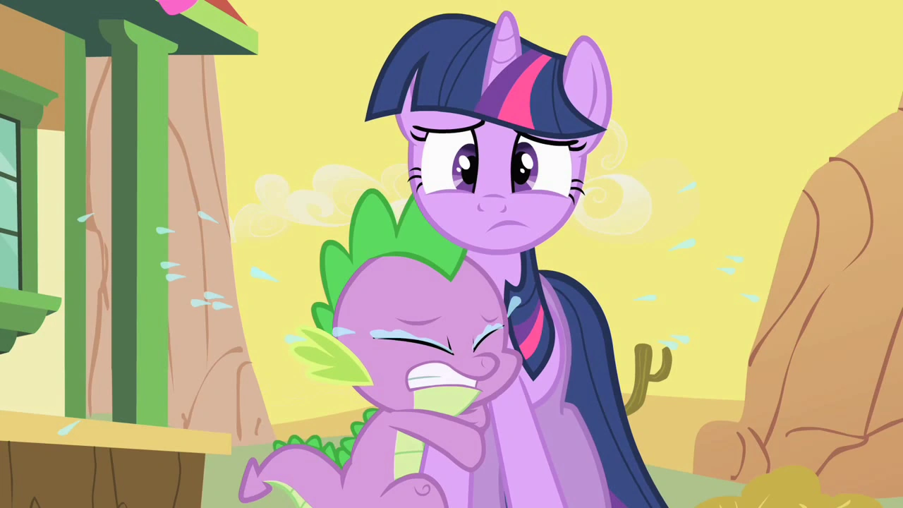 Image - Spike Crying On Twilight S1E21.png - My Little Pony Friendship ...