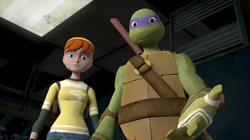 Tmnt Donatello And April 2012