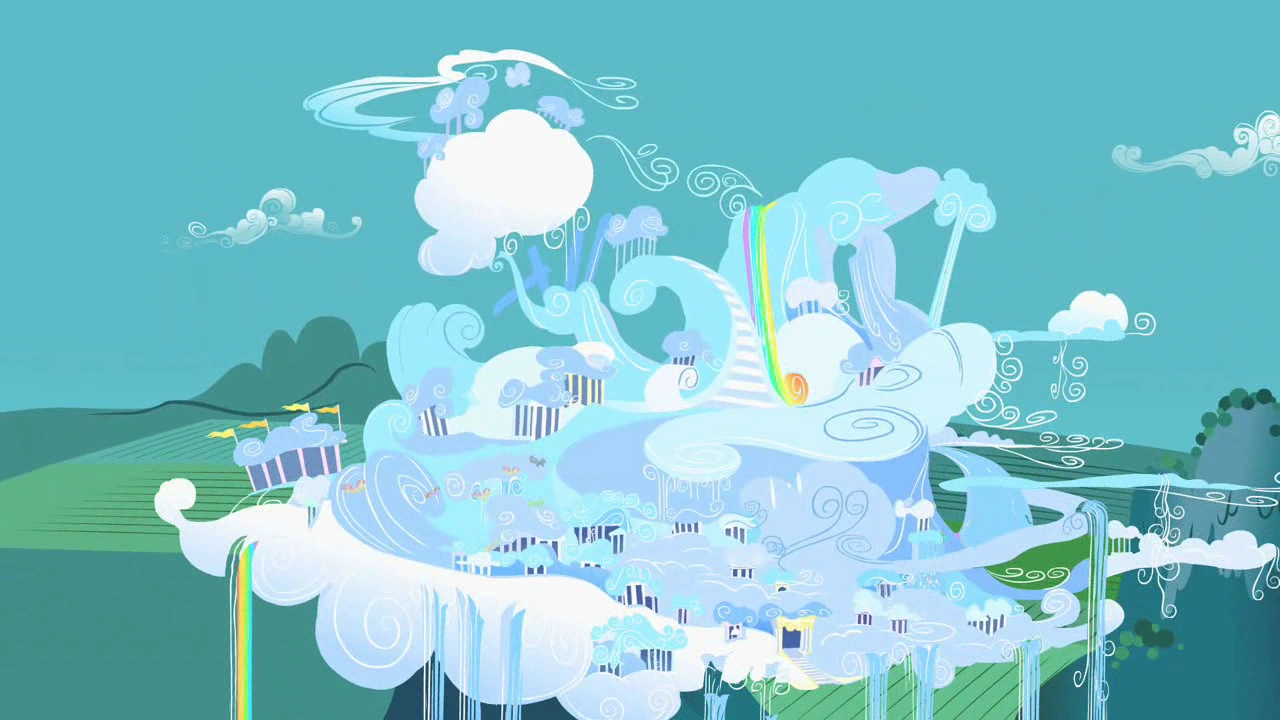 Image - Cloudsdale S2E01.png - My Little Pony Friendship is Magic Wiki