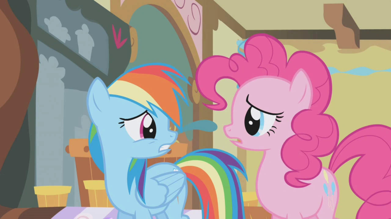 Image - Rainbow Dash turns to look at Pinkie Pie S1E05.png - My Little ...