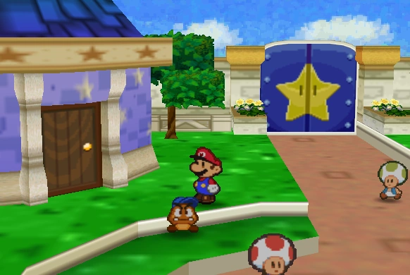 Image - Outside Merlon's House (Paper Mario).png - MarioWiki, the ...