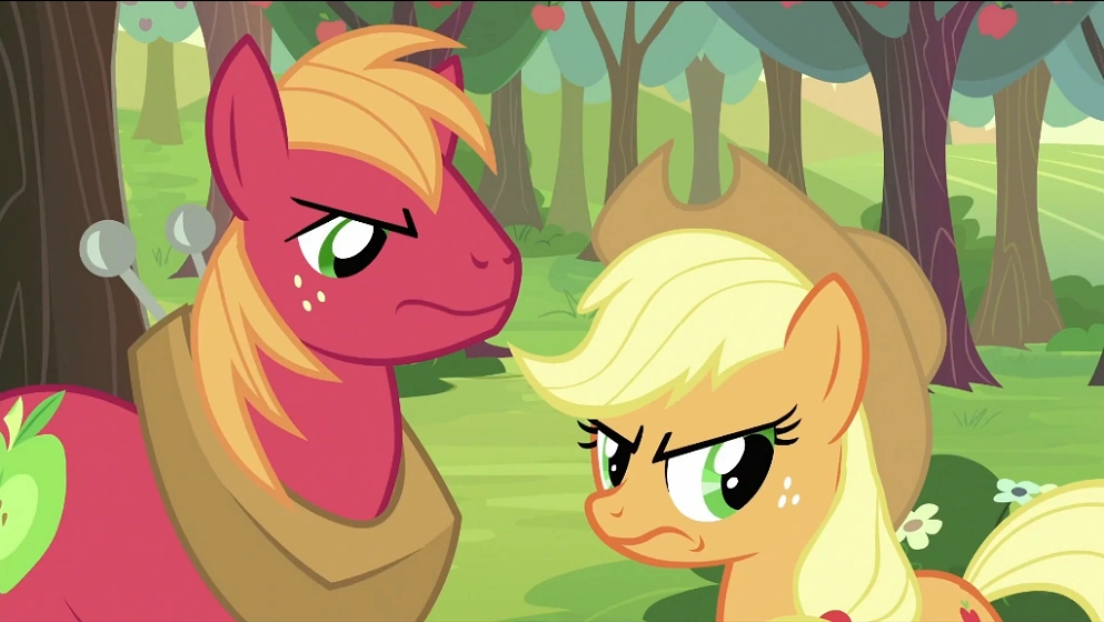 Image - Applejack and Big Macintosh angry S2E23.png - My Little Pony: L ...
