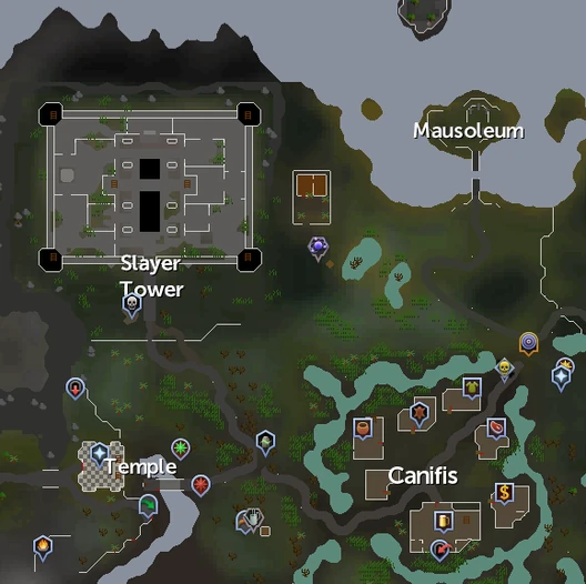Slayer Tower Map