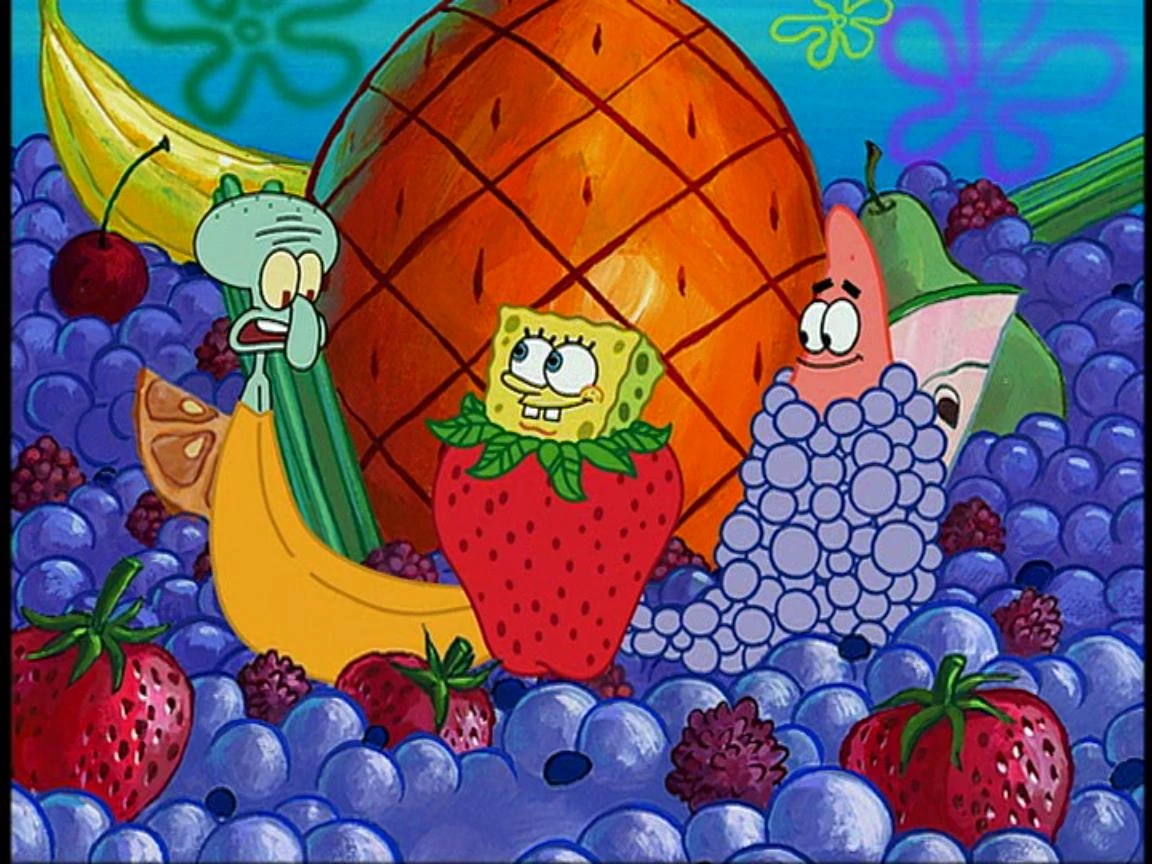 Image - Squidward, Spongebob, & Patrick (All As Different Fruit).jpg ...