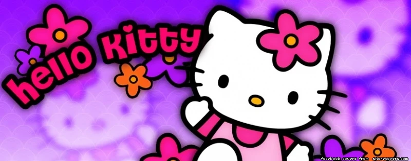 Hello Kitty Facebook Covers Hello Kitty Peacock Feather Facebook Cover