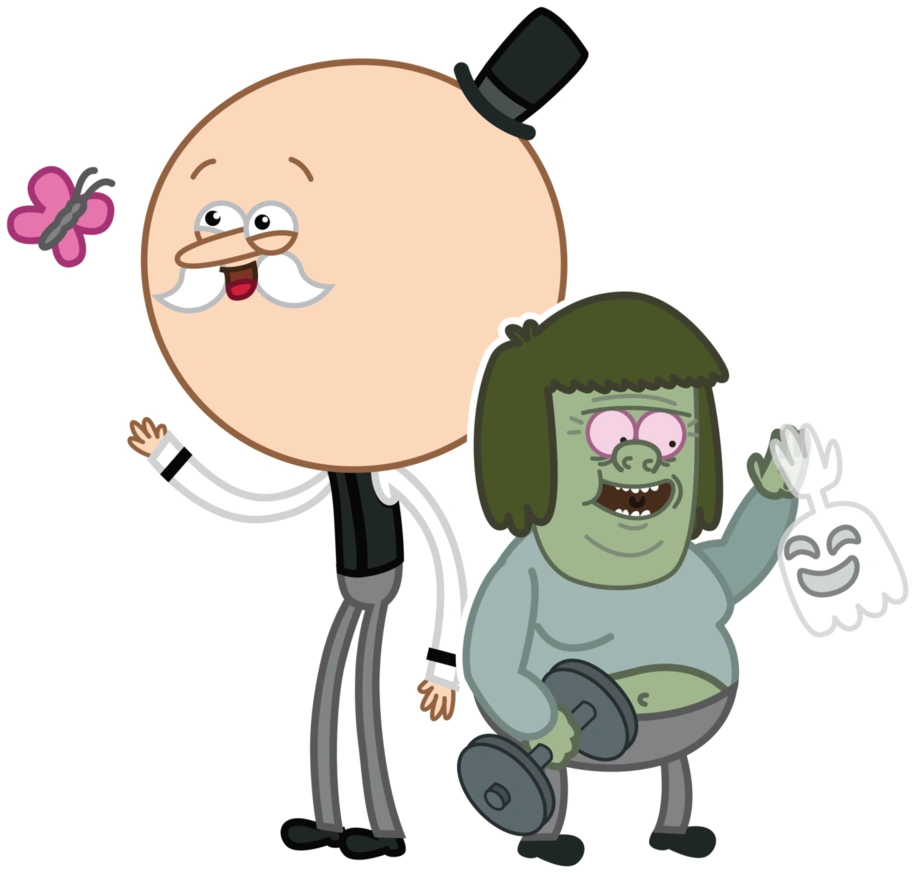 Imagen - Papaleta,Musculoso y Fantasmin.png - Un Show Más Wiki