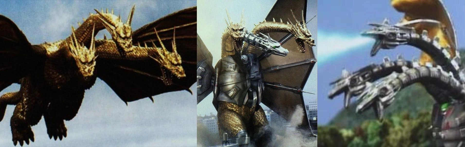 Hyper Mecha King Ghidorah Godzilla High Grade Figure Set 9 Flying