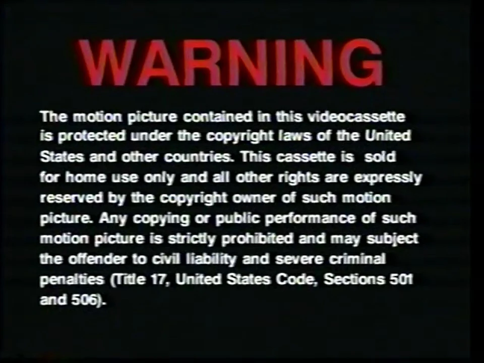DreamWorks Home Entertainment Warning Screens - The FBI Warning Screens ...