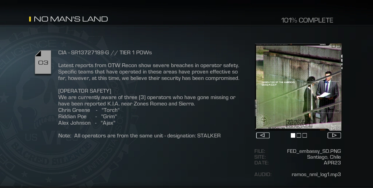 콜 오브 듀티: 고스트/로크 파일 - 나무위키