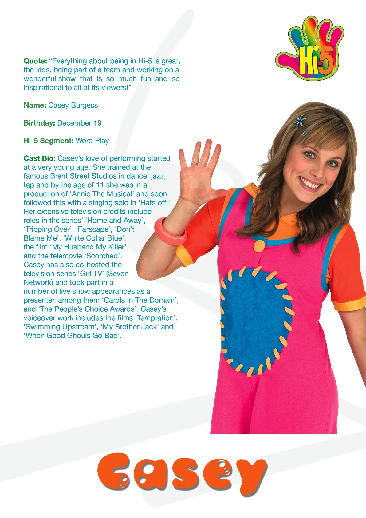 Hi-5 Members - Hi-5 TV Wiki