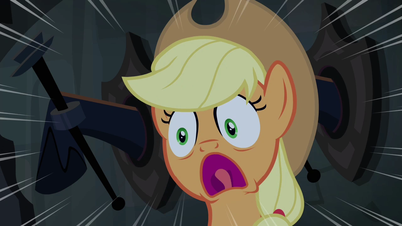 Image - Applejack scared in Hall of Hooves S4E03.png - My Little Pony ...