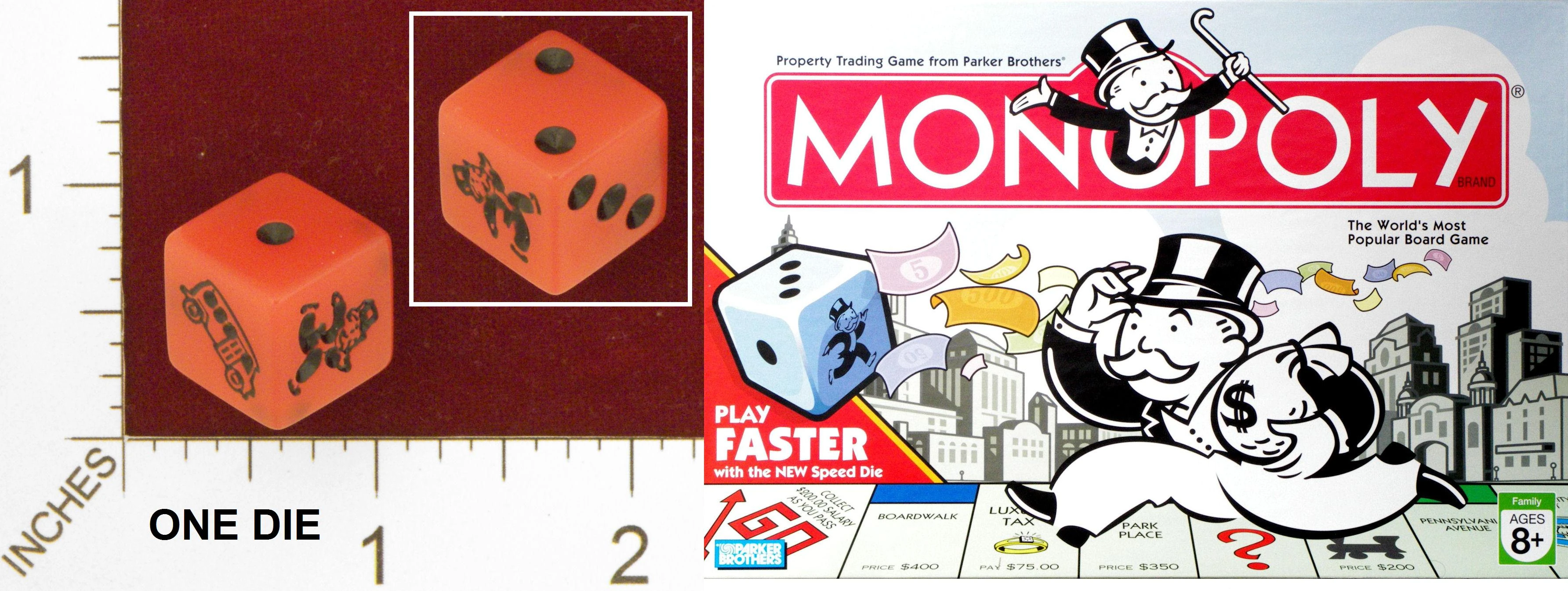Image - MINT25 PARKER BROTHER MONOPOLY 01 SPEED DIE.jpg - Monopoly Wiki