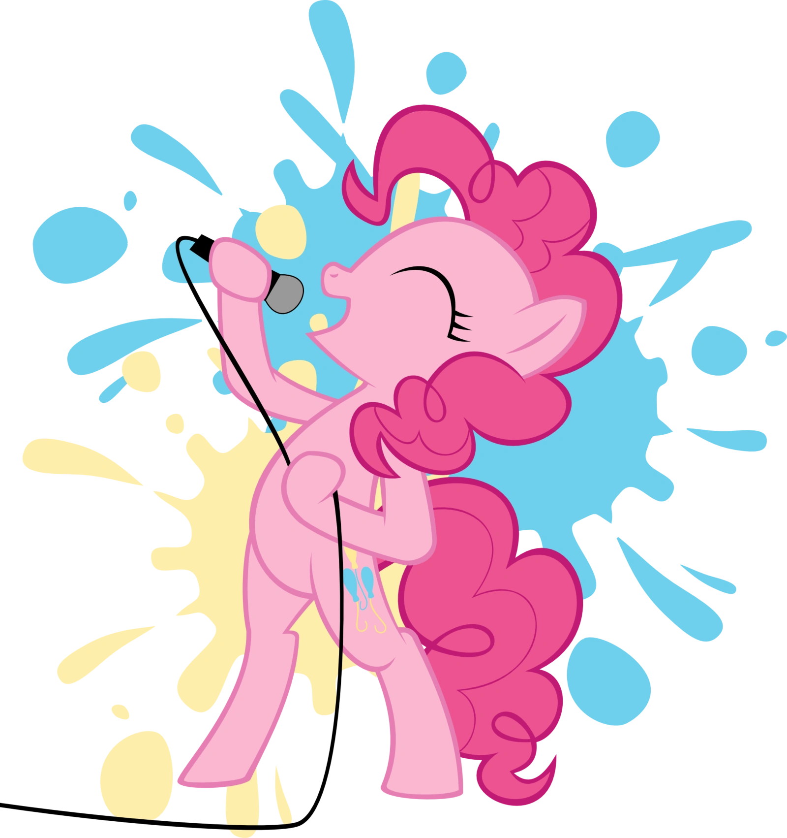 Image - Pinkie Pie holding the microphone.png - My Little Pony Fan ...