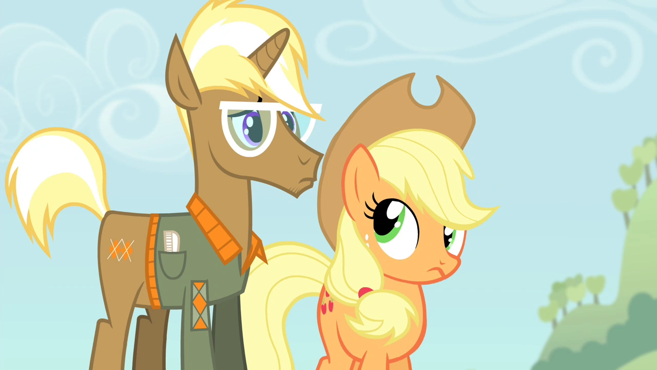Image - Applejack looks at Trenderhoof S4E13.png - My Little Pony ...