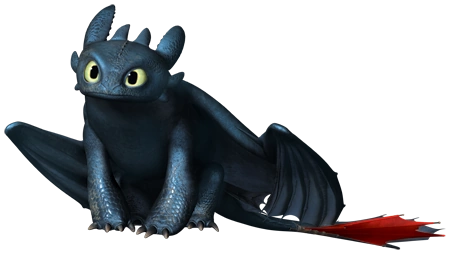Image - Toothless sitting with transparent background.png ...