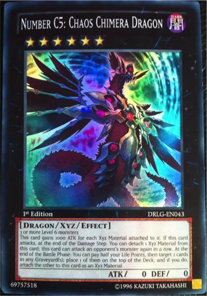 Number C5 Chaos Chimera Dragon Anime Yugioh