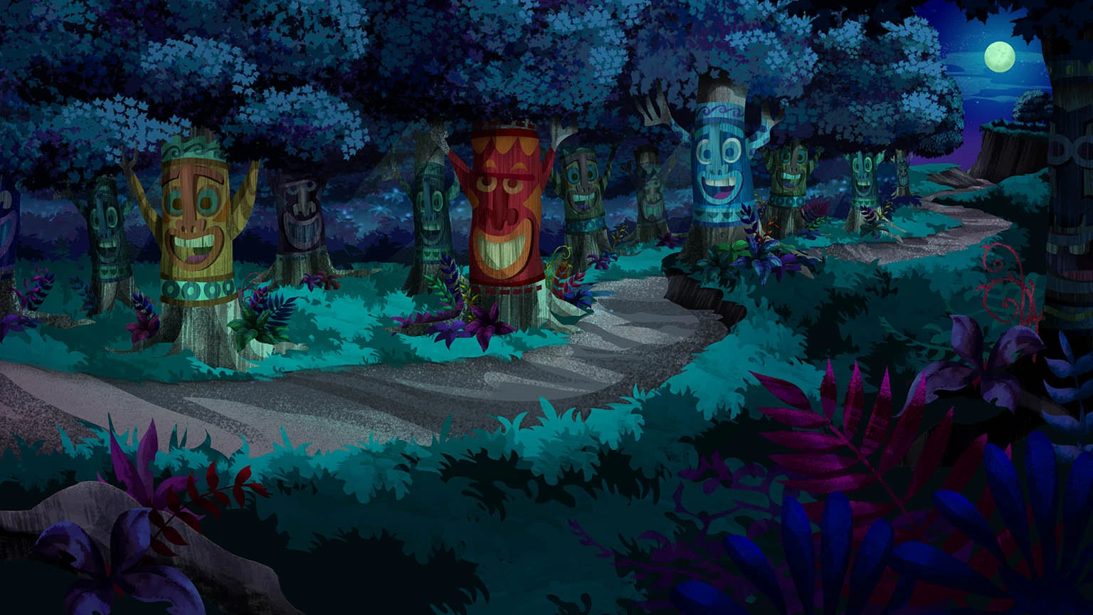 Image - Jake-and-the-never-land-pirates- Tiki Forest.jpg - DisneyWiki