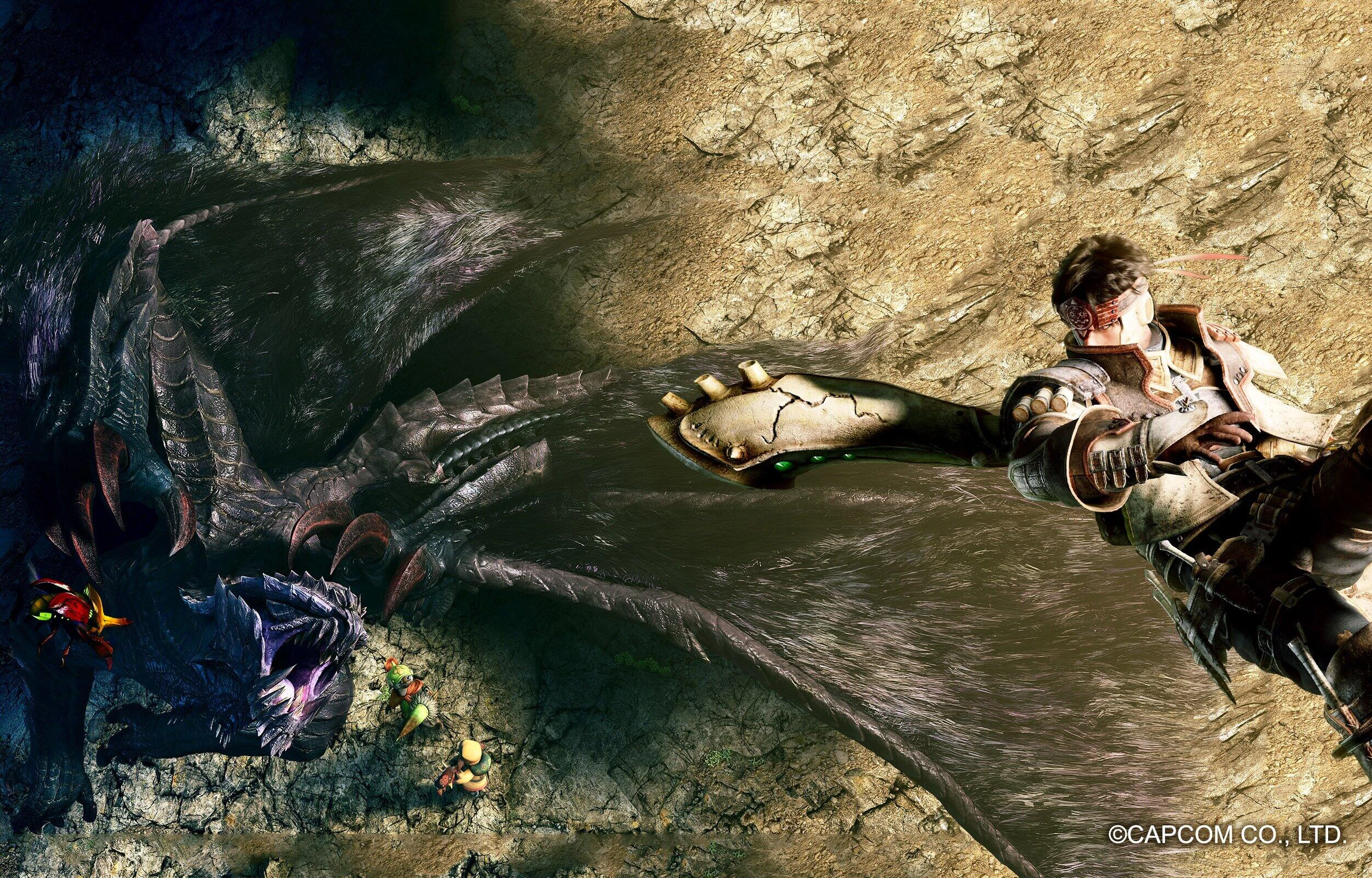 I was on the Capcom site and thought the background was pretty cool ...