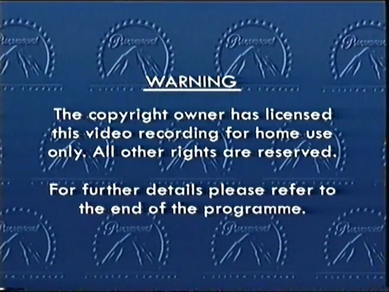 Paramount Home Entertainment Warning Screen - The FBI Warning Screens Wiki