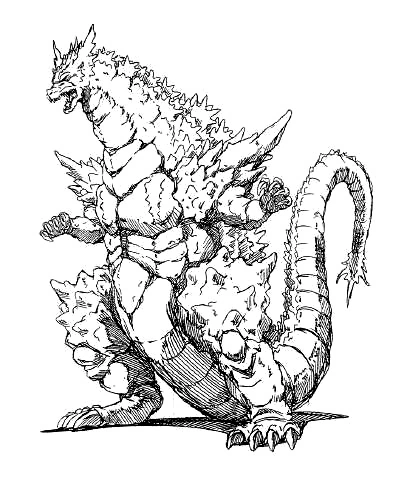 Mobile/hedorah Coloring Pages King Ghidorah Coloring Pages
