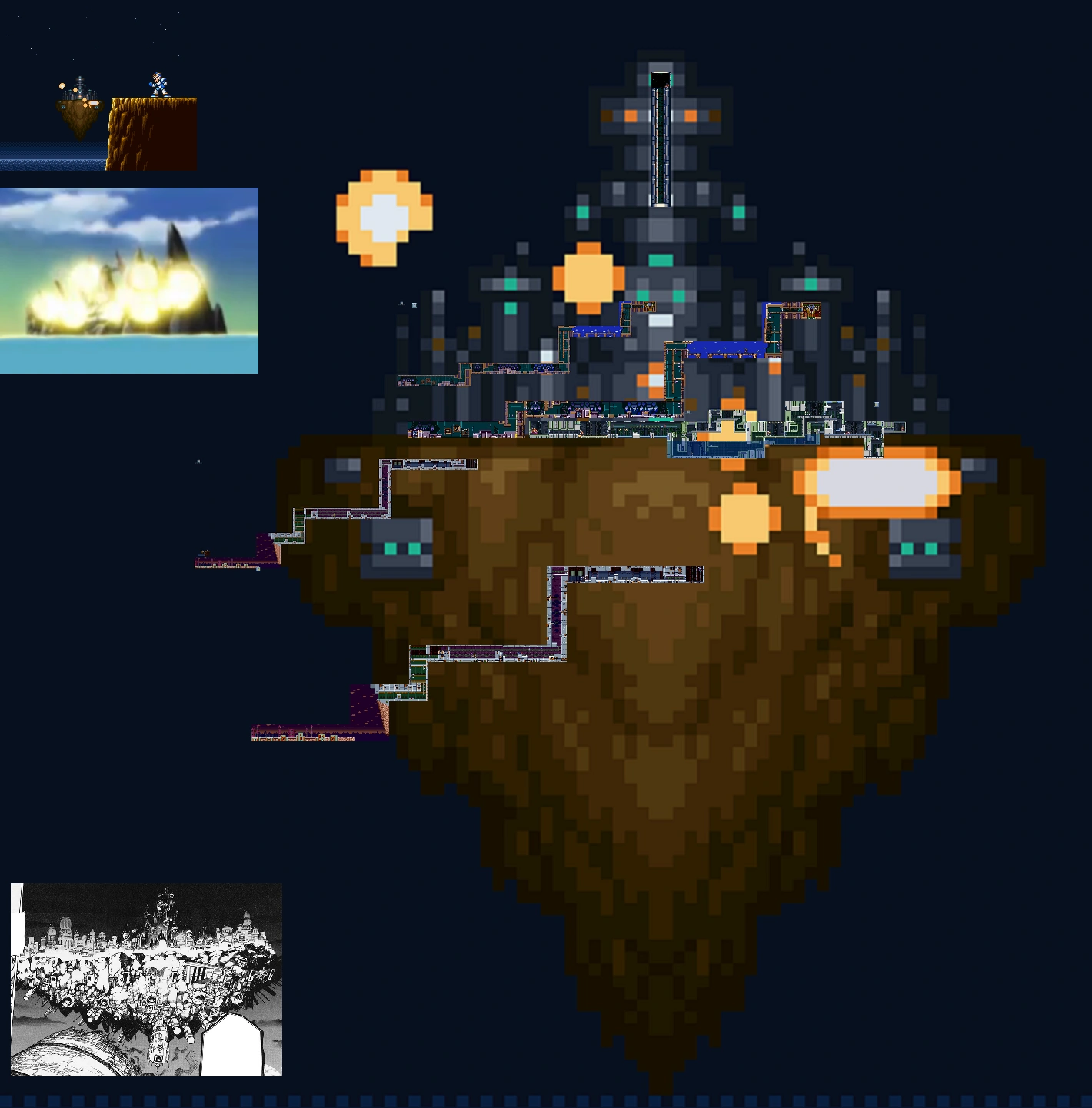 Megaman Discussion How large is sigma fortress in X1 and Eurasia in X5 ...