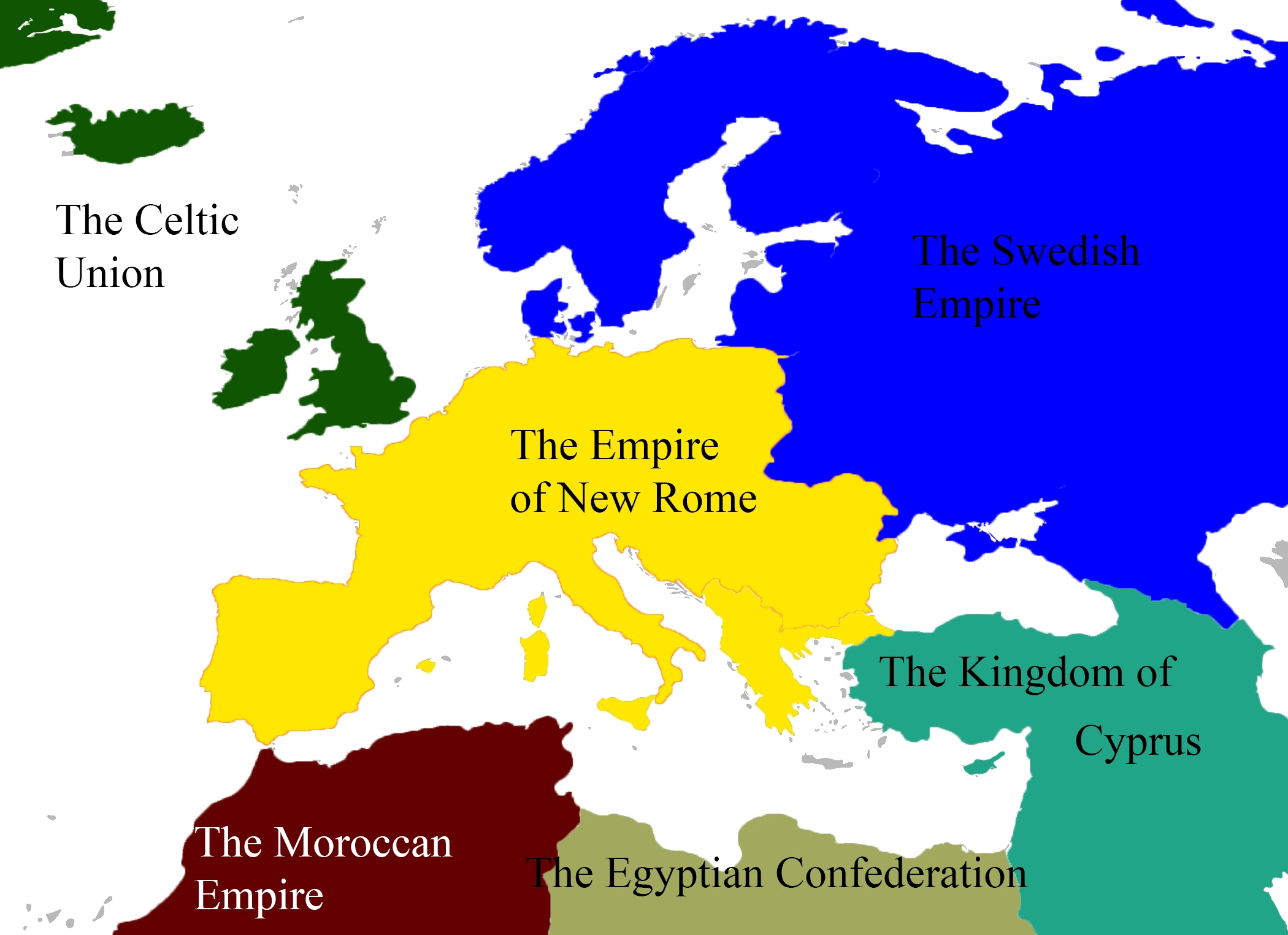 Image - Alt History 1, Europe Map Sections.png - Alternative History