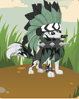 Animal Jam Arctic Wolf Headdress Art