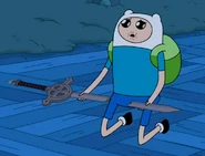 Adventure Time Finn Holding Sword