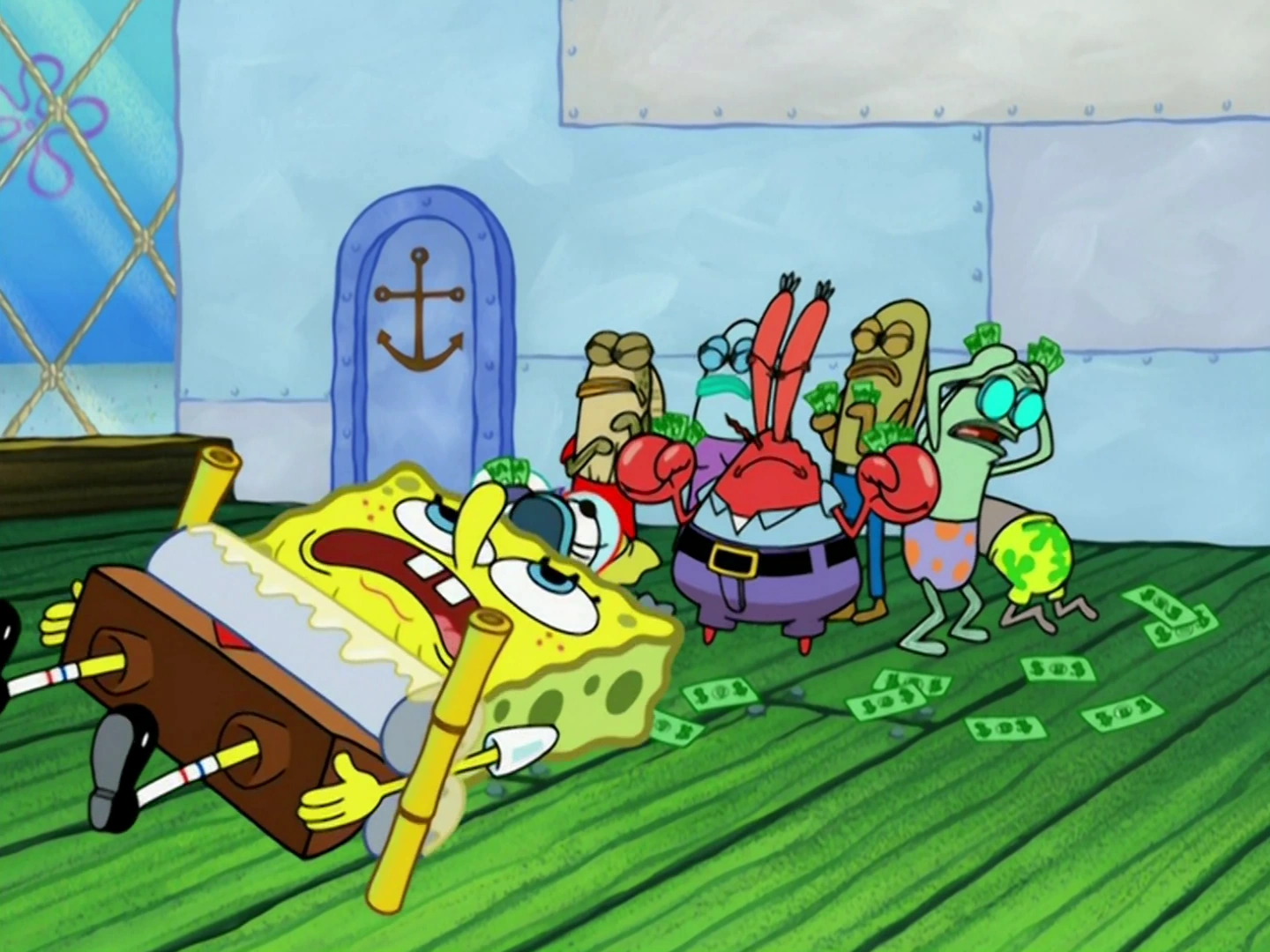 Stuck In The Wringer Spongebob Stuck In The Wringer Episode Screencap
